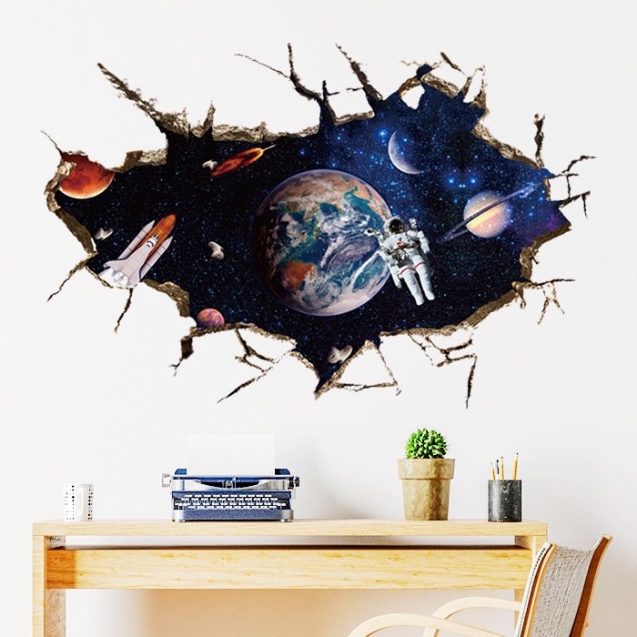 Jual Reliza Wallsticker Wall Sticker Planet Tata Surya Transportasi ...