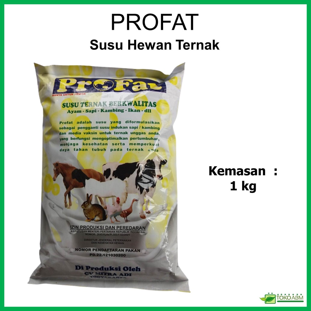 Jual Profat Susu Hewan Ternak Kemasan Original Pabrik 1 kg | Shopee ...
