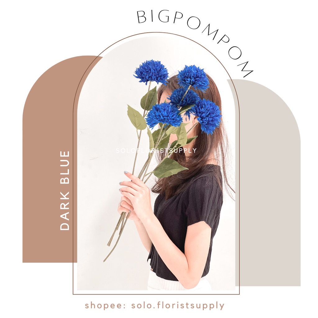 Jual BIG POMPOM Artifisial Bunga Palsu Bunga Sutra Dandelion Bunga ...