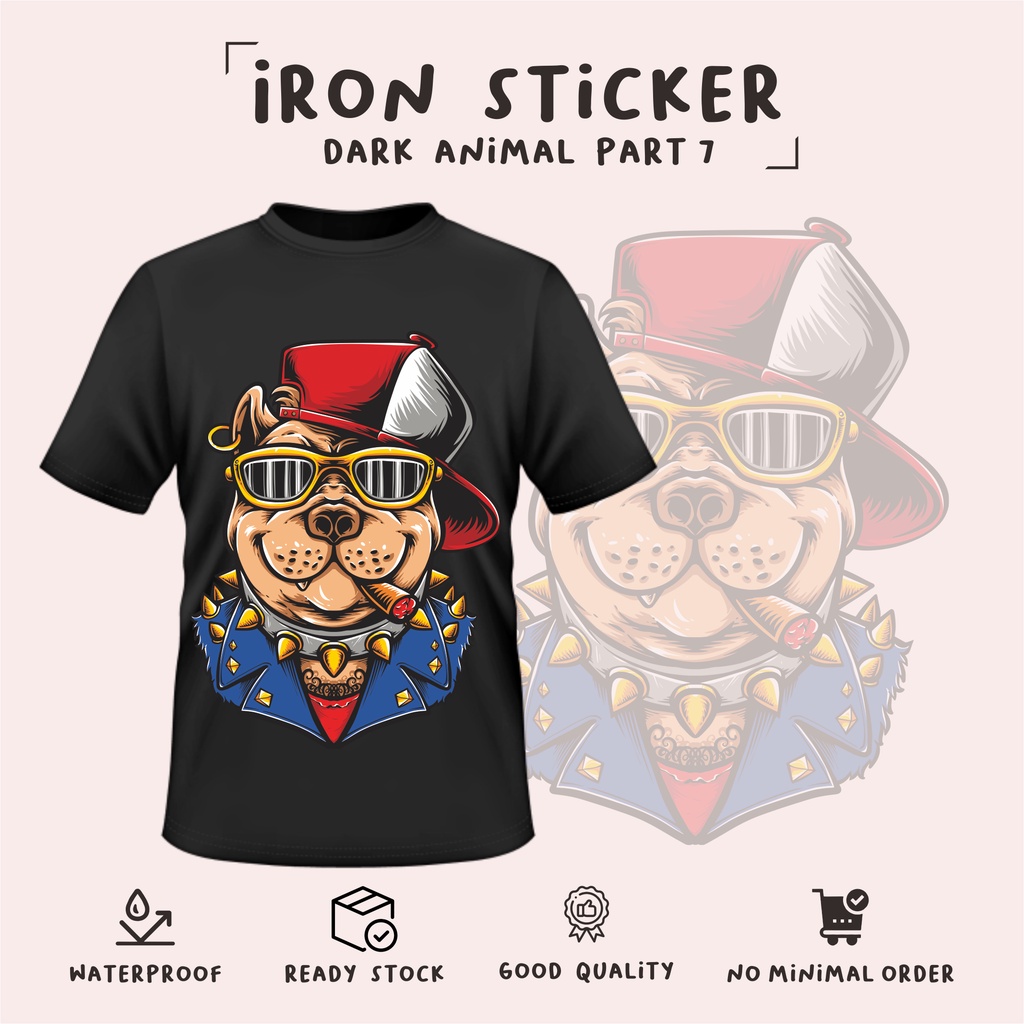 Jual sablon baju tema DRK ANIMAL part 7 /murah/cetak sablon DTF/stiker ...