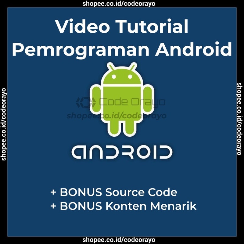 Jual Video Tutorial Belajar Pemrograman Android Bahasa Indonesia + Software | Shopee Indonesia