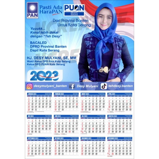 Jual [PRODUK KHUSUS KARGO LUAR] CETAK KALENDER DINDING PARTAI/ PT 2024 ...
