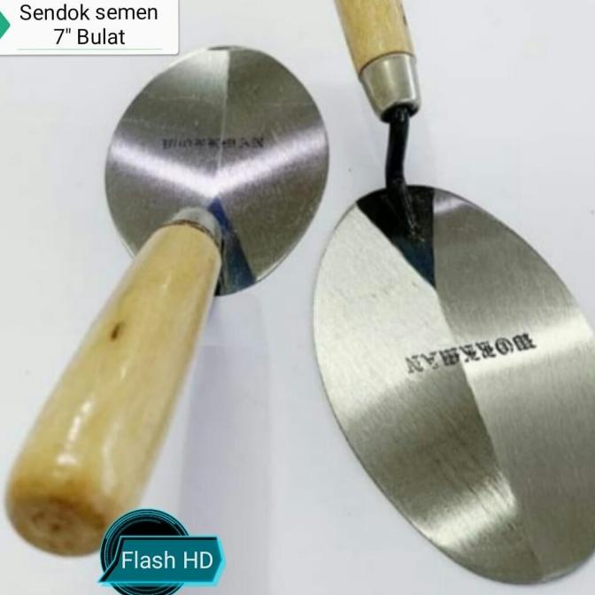 Jual Sendok Aduk semen 7" inch BULAT gg kayu import flashar66 Diminati ...