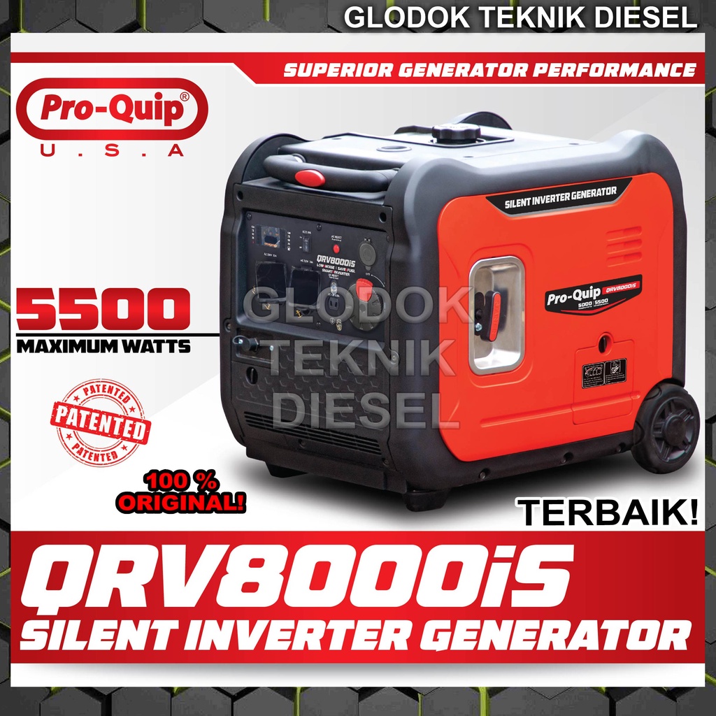 Jual Genset Silent Proquip 5500 Watt QRV8000is Generator Portable ...