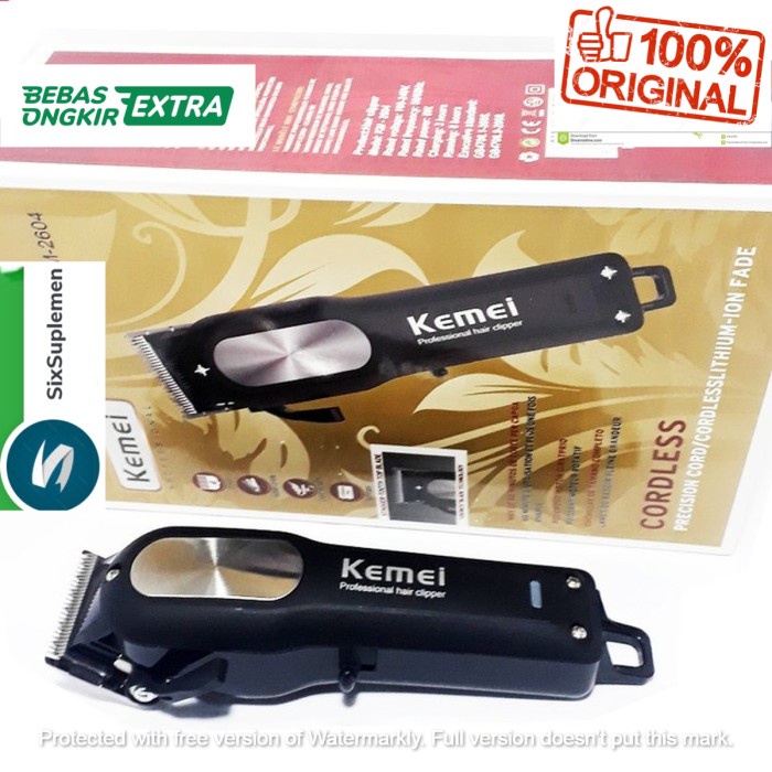 Jual Alat Cukur Rambut Hair Clipper KEMEI KM-2604 (Hitam) | Shopee Indonesia