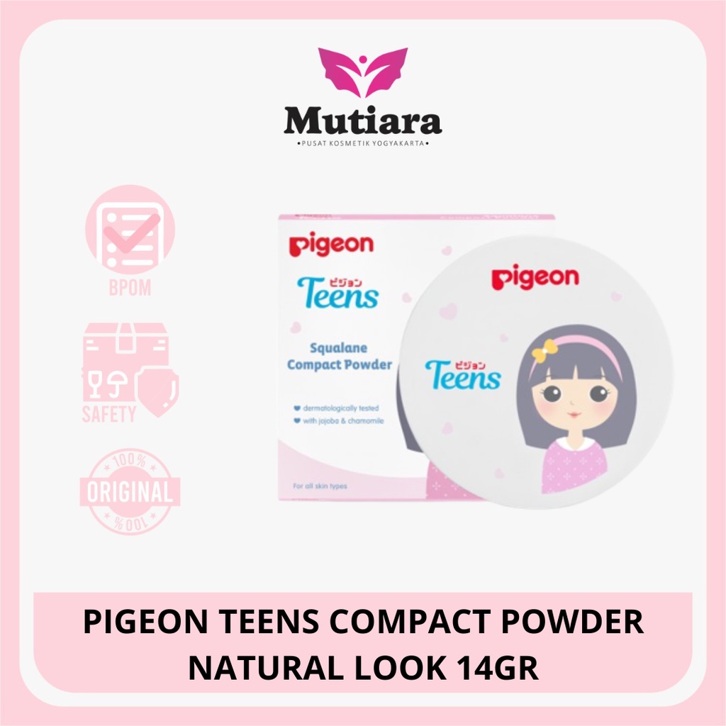 Jual PIGEON TEENS COMPACT POWDER NATURAL LOOK 14GR | Shopee Indonesia