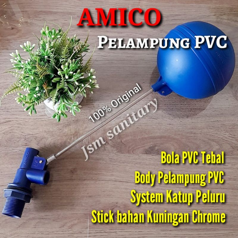 Jual Pelampung Bola AMICO PVC 1/2", 3/4", 1" / Pelampung Tandon AMICO ...