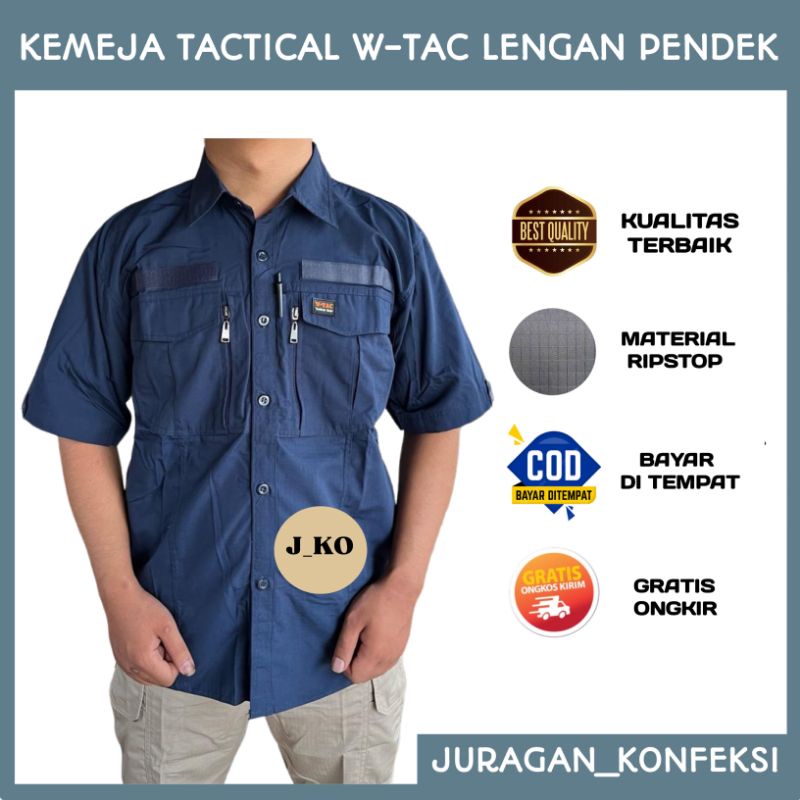 Jual Kemeja TACTICAL Lapangan PDL W-TAC Lengan Pendek Baju Tactical kerja crew PDH | Shopee ...