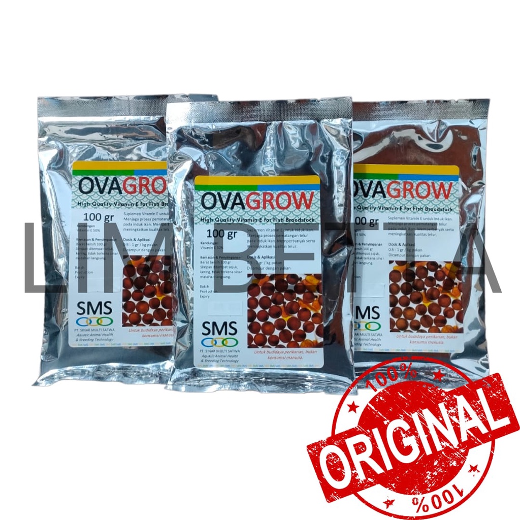Jual OVAGROW 100 GRAM / VITAMIN INDUK IKAN | Shopee Indonesia