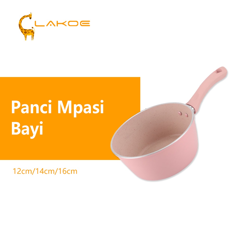 Jual LAKOEOFFICIALMALL Panci Teflon Marble Panci Susu Sauce Pot Mini ...