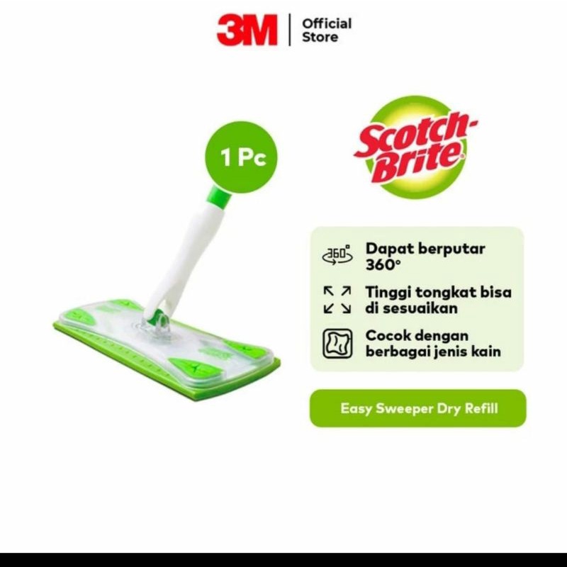 Jual 3M Scotch Brite Easy Sweeper Lap Pel Sapu Serbaguna | Shopee Indonesia
