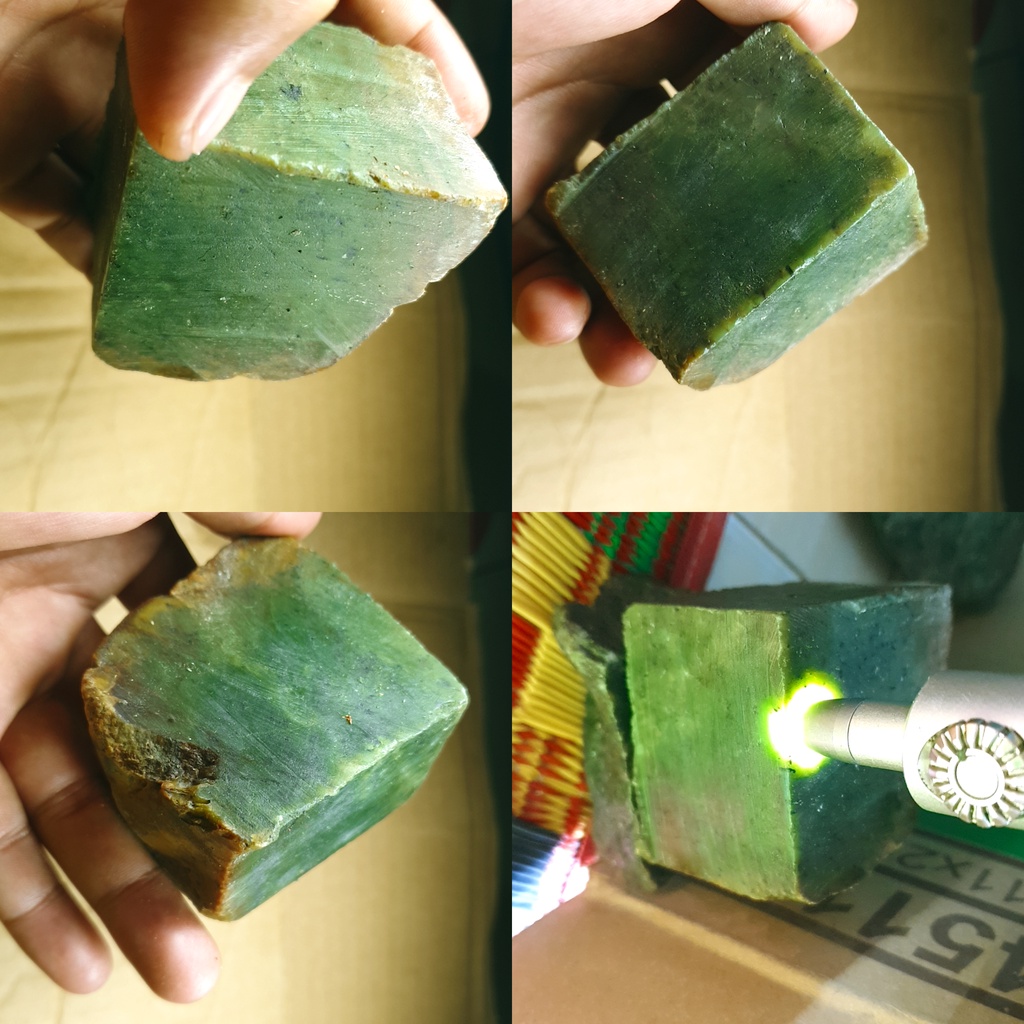 Jual BAHAN BATU GIOK ASLI NEPHRITE JADE JUAL MURAH HABISKAN STOK KD3437 ...