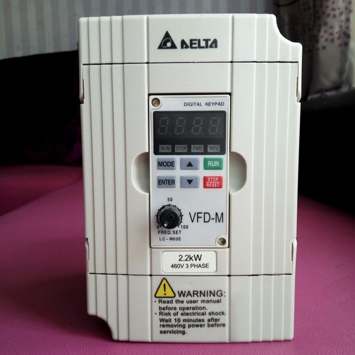 Jual Inverter Delta 2,2 kw 2,2kw 380V 3 Phase Inverter Motor 3 HP 3HP ...