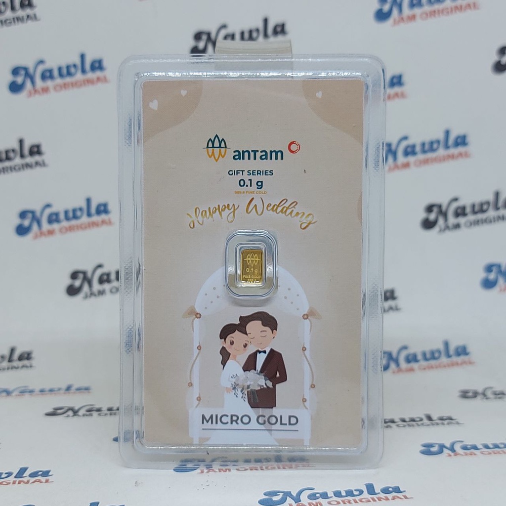 Jual Antam Emaskita 0.1 gram Micro Gold Premium Emas Murni 24 Karat ...
