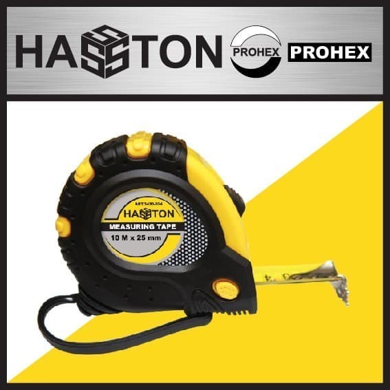 Jual HASSTON PROHEX Meteran 10m 3420-024 Roll Meter 10 Meter x 25 mm ...