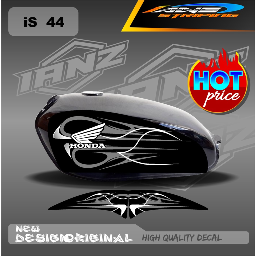 Jual DECAL STRIPING TANGKI CB100 LIST KONSEP CUSTOM HOLOGRAM/NON ...