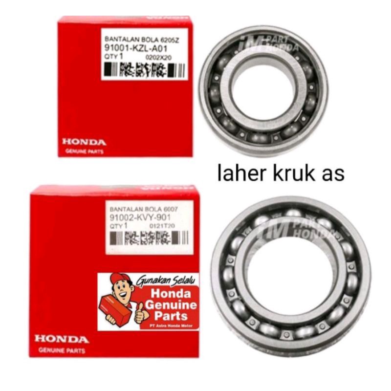 Jual bearing klaker 6205 6007 Bearing Laher as kruk Scoopy Fi Beat Fi Vario 110 Fi spacy ...