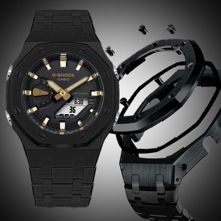 Jual Jam Tangan GShock GM-2100 / GM2100 AP Metal Custom Stainless Full ...