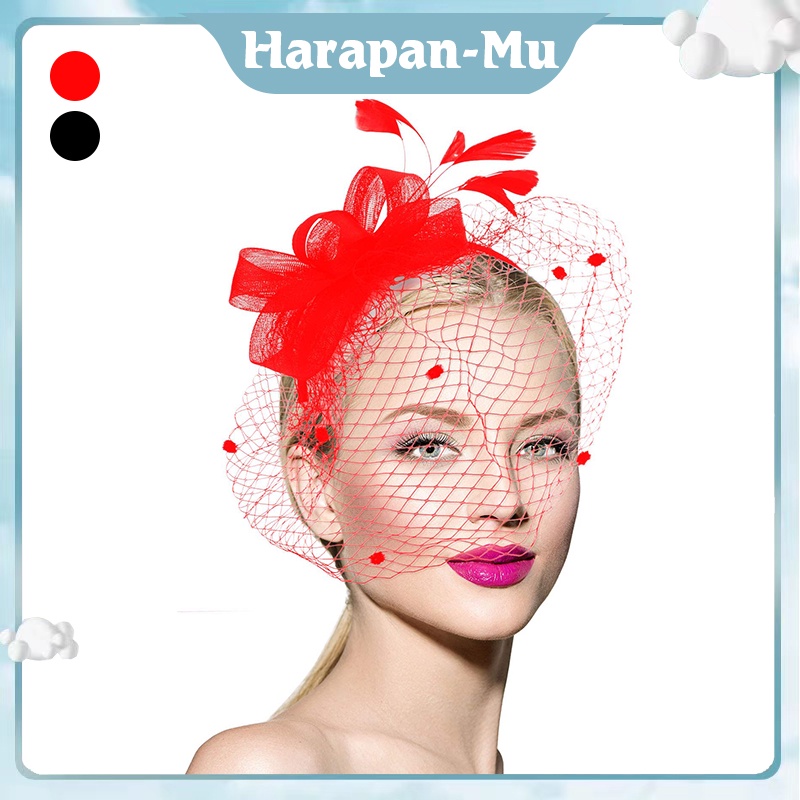 Jual Jepit Topi Hiasan Rambut Jaring Topi Aksesoris Rambut Pramugari ...