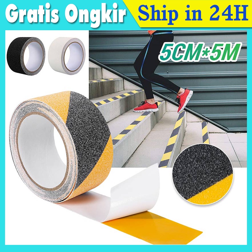 Jual Lakban Anti Slip Lakban Lantai Anti Licin Lakban Safety Grip 5CM X 5 Meter | Shopee Indonesia