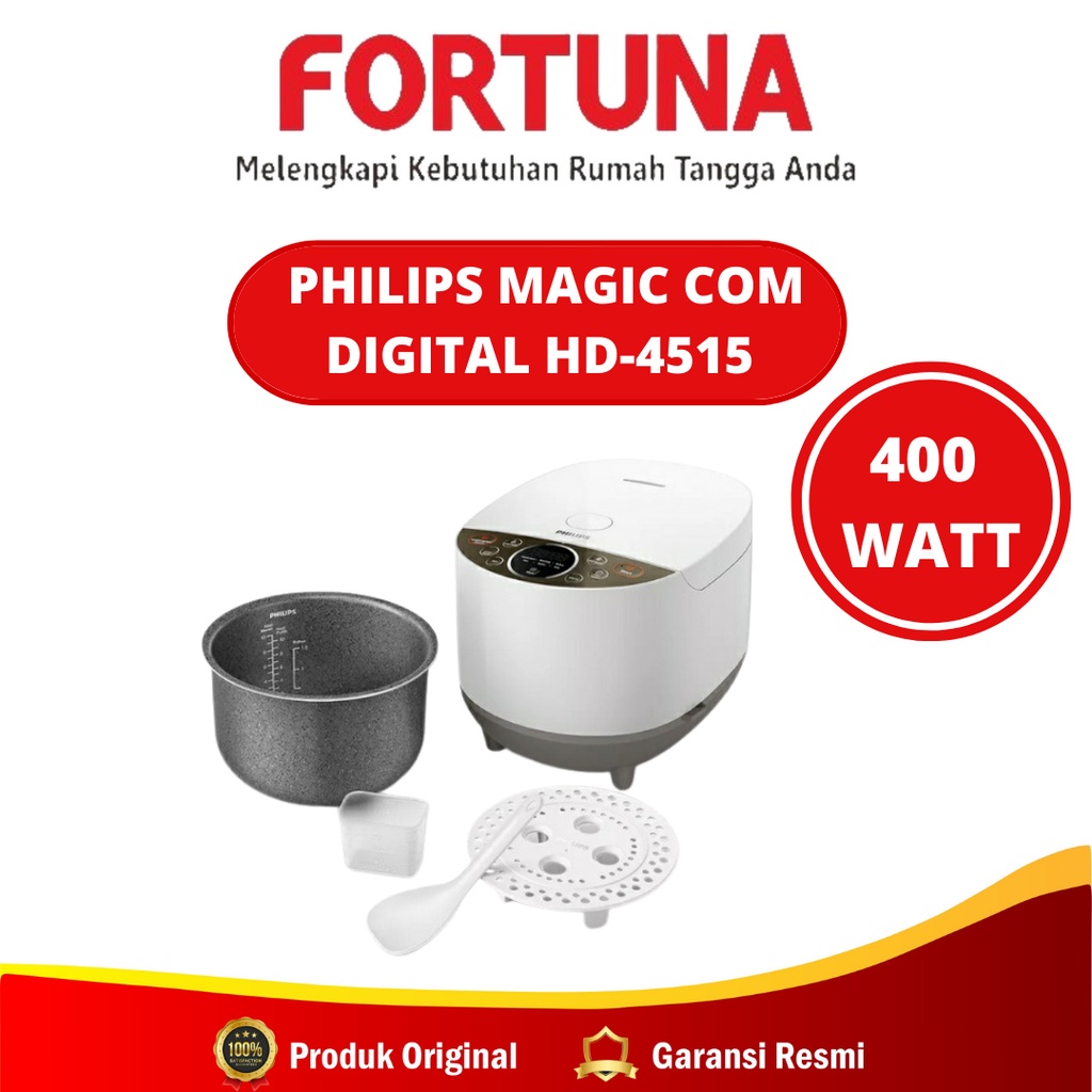 Jual PHILIPS Magic Com Digital HD-4515 Putih | Shopee Indonesia