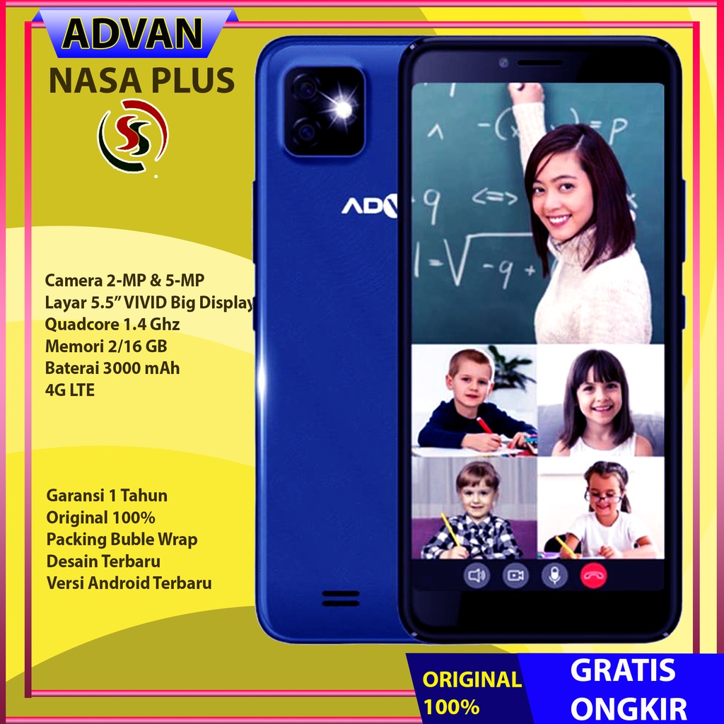 Jual ADVAN NASA PLUS RAM 2/16 GARANSI RESMI | Shopee Indonesia