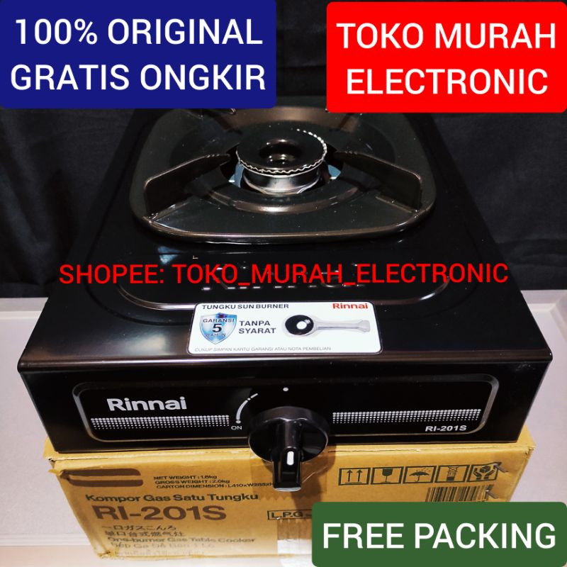 Jual TME - Kompor Gas 1 Tungku Kompor Gas Rinnai RI 201 S Tungku Sun ...