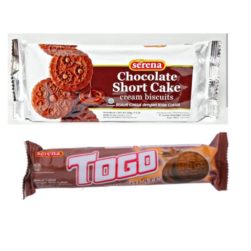 Jual khong guan SERENA Togo Shortcake cream Coklat biskuit sandwich ...