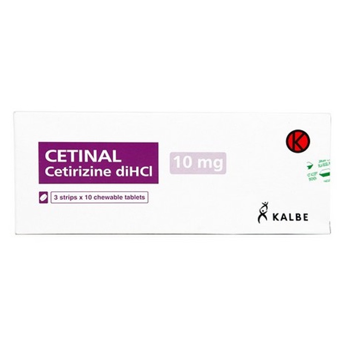 Jual CETINAL 10 MG 1 STRIP 10 TABLET / CETIRIZINE / GATAL / ALERGI ...