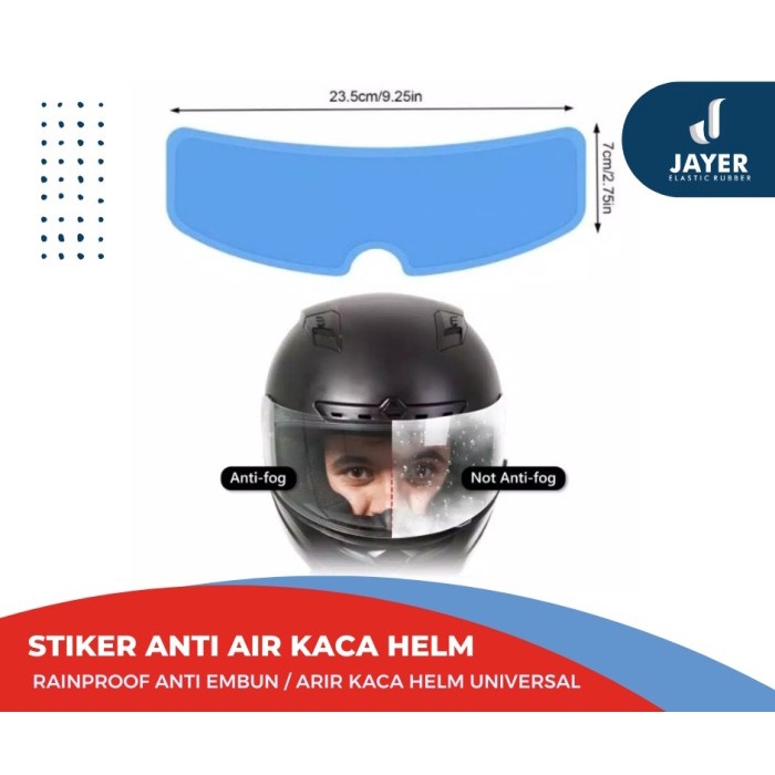 Jual Stiker Kaca Helm anti air Stiker pelapis kaca Helm anti air ...