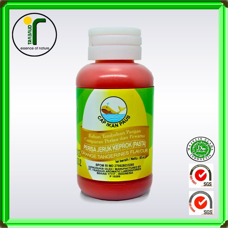 Jual ( Paket 6 Pcs ) Perisa Jeruk Keprok Pasta Cap Ikan Paus (50 ML ...