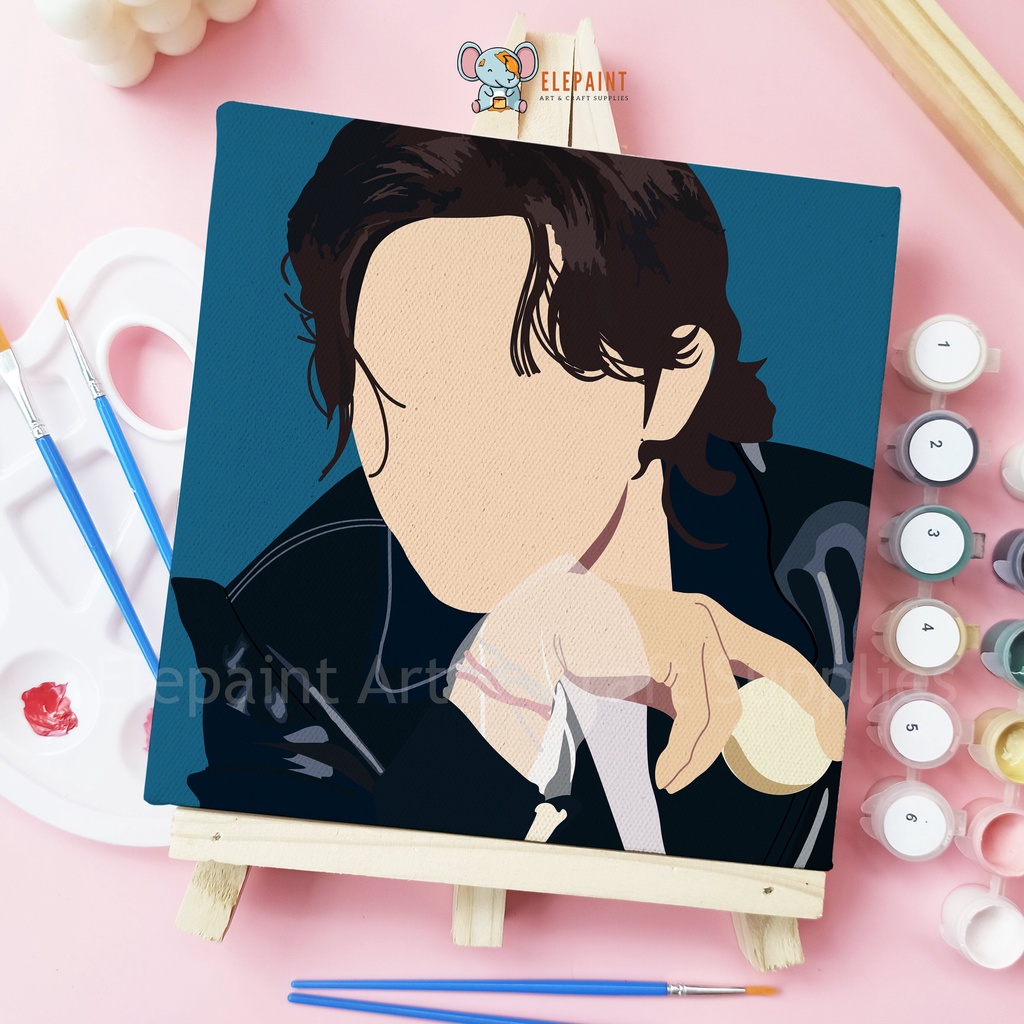 Jual Paint By Number Kpop BTS Army Edition 20x20cm DIY Painting Kit ...
