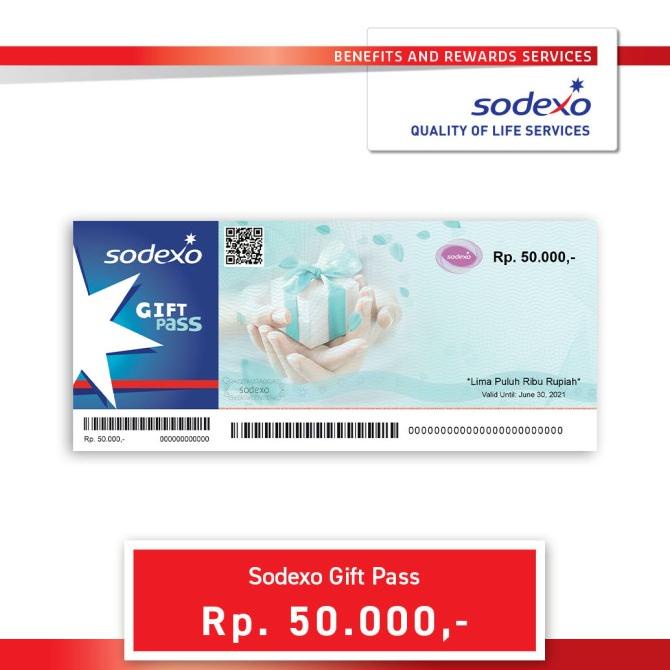 Jual Voucher Sodexo Gift Pass Nominal Rp50.000 | Shopee Indonesia