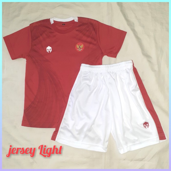 Jual Jersey Kids TimNas Indonesia Home / Kaos Bola Stelan Anak Dri Fit - Home 2021, M anak/4-5 ...