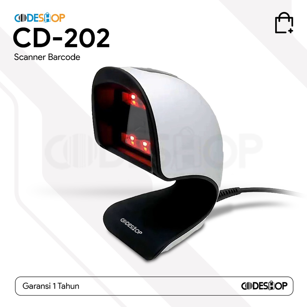 Jual CODESHOP CD 202 SCANNER BARCODE 1D & 2D USB | Shopee Indonesia