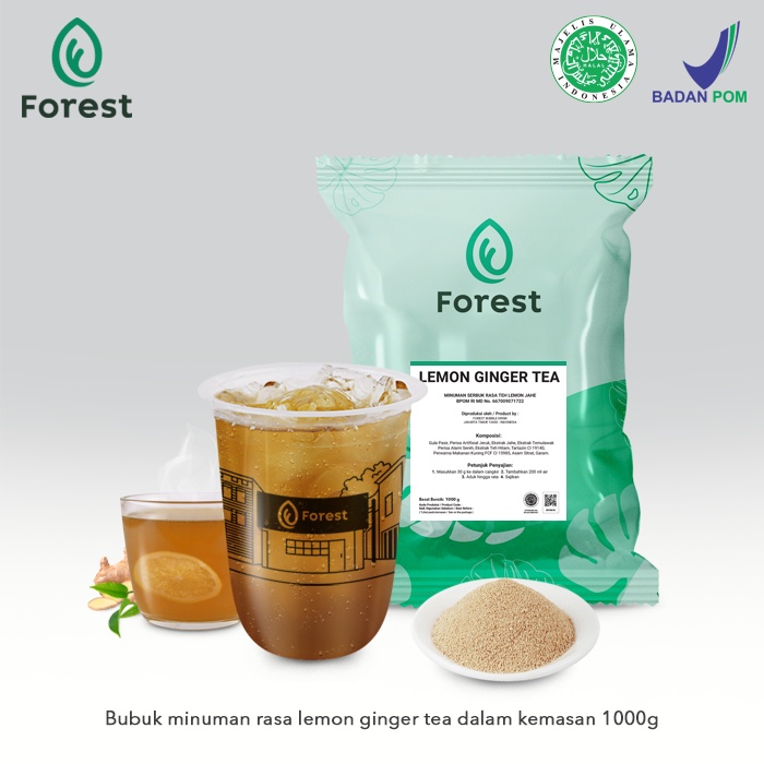 Jual Bubuk Minuman LEMON GINGER TEA Powder 1000 g - FOREST Beverage ...