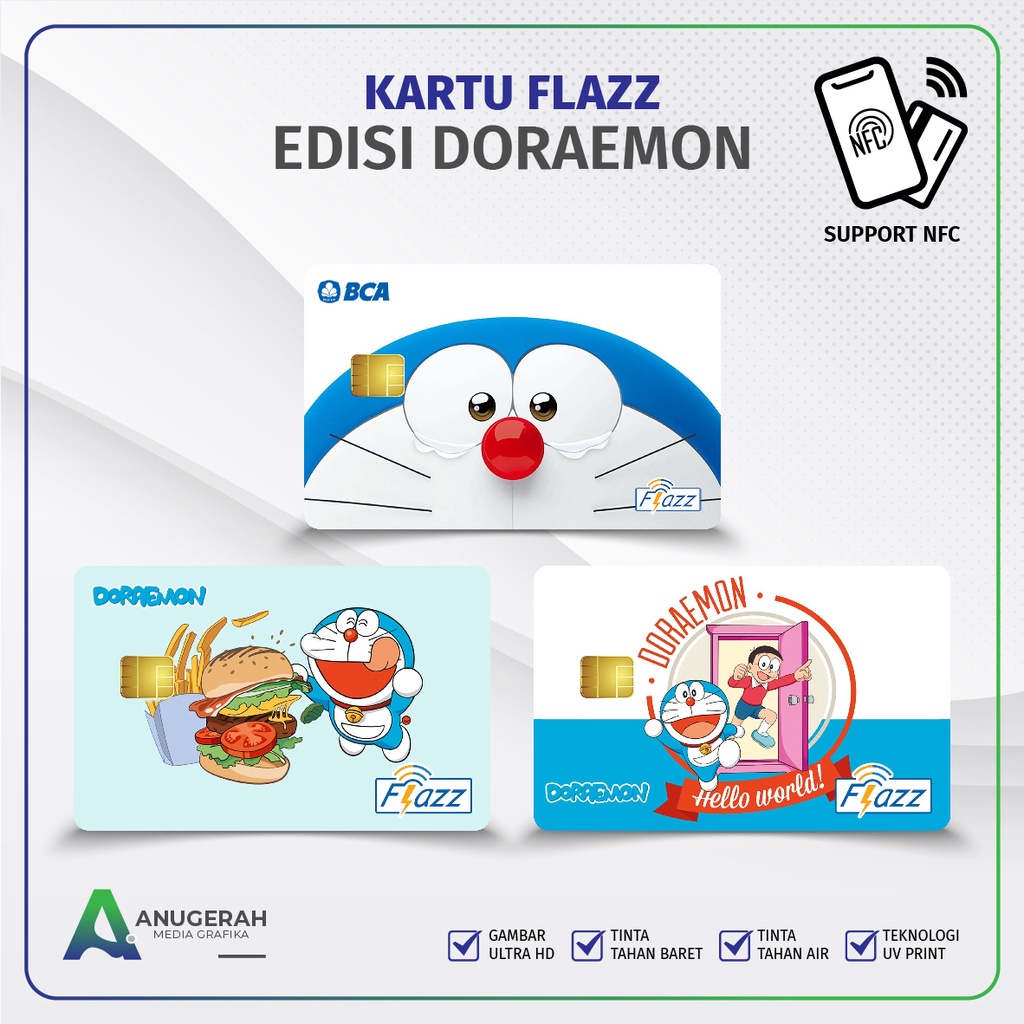 Jual Kartu Flazz BCA Gen 2 Motif Doraemon | Shopee Indonesia