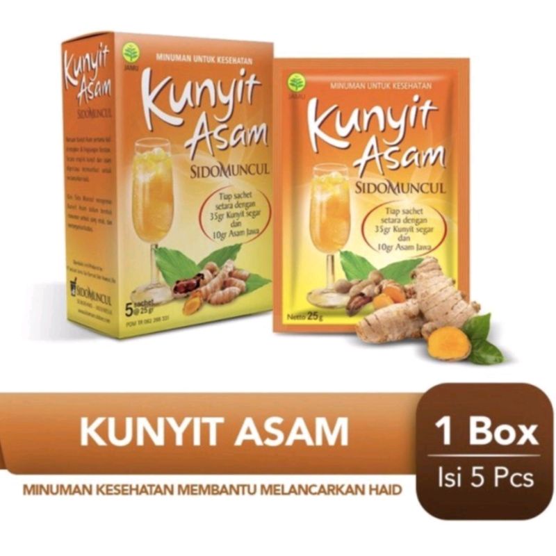 Jual Jamu Kunyit Asam Sidomuncul Isi 5 Sachet Shopee Indonesia
