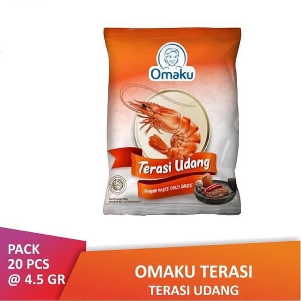 Jual MC LEWIS Omaku Terasi Udang Shrimp Paste 4,5 gr x 20pcs | Shopee ...