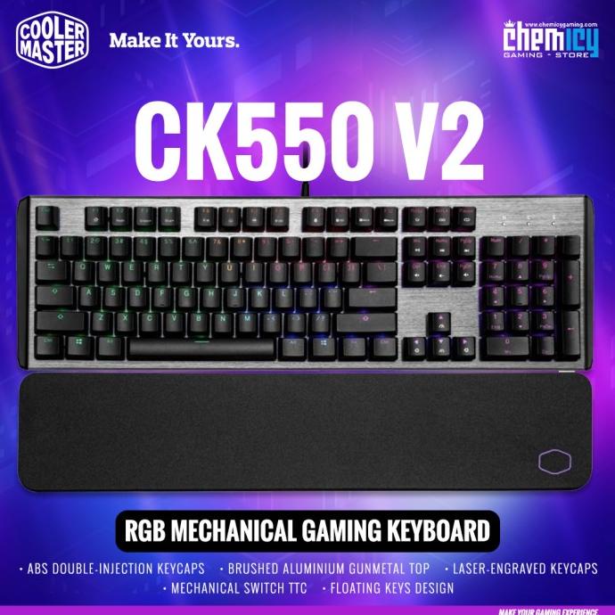 Jual Cooler Master CK550 V2 RGB Mechanical Gaming Keyboard | Shopee ...