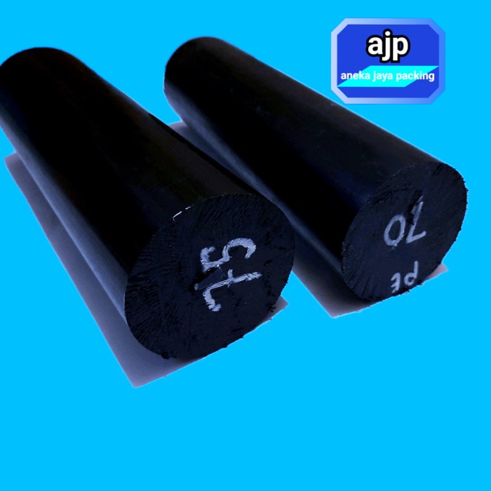 Jual NYLON ROD 75MM X 25CM AS PE HITAM HDPE BATANGAN | Shopee Indonesia