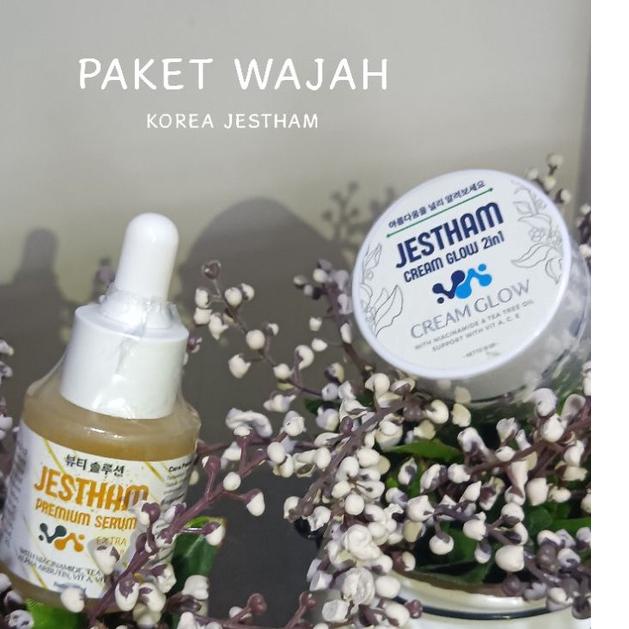 Jual Promo JESTHAM CREAM GLOW KOREA 2in1 BPOM // PAKET WAJAH BEST ...