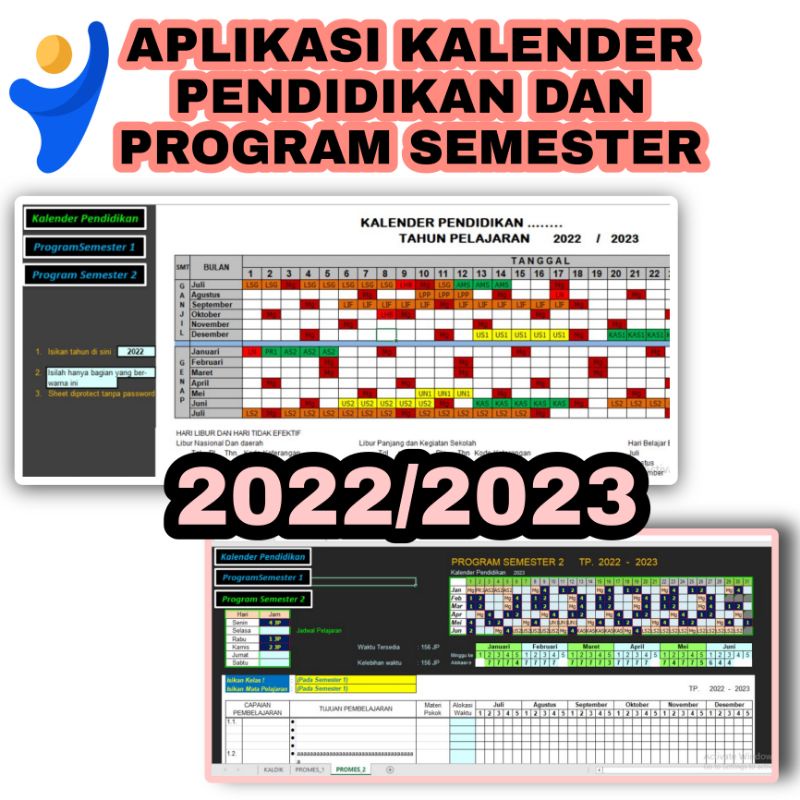 Jual Aplikasi Kalender Pendidikan dan program semester otomatis ...