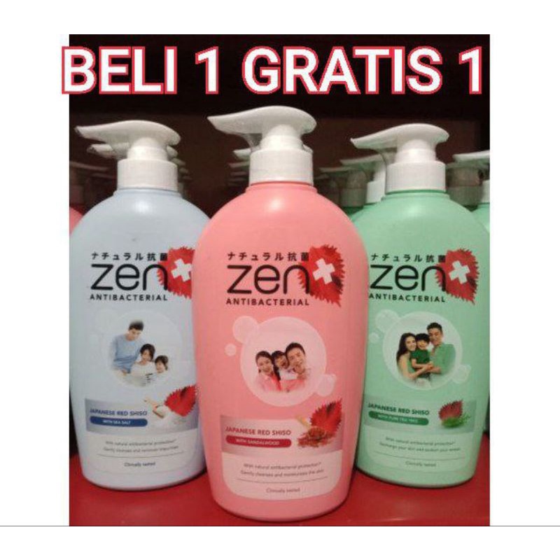 Jual PROMO BELI 1 GRATIS 1 SABUN ZEN 500ML BOTOL PUMP | Shopee Indonesia