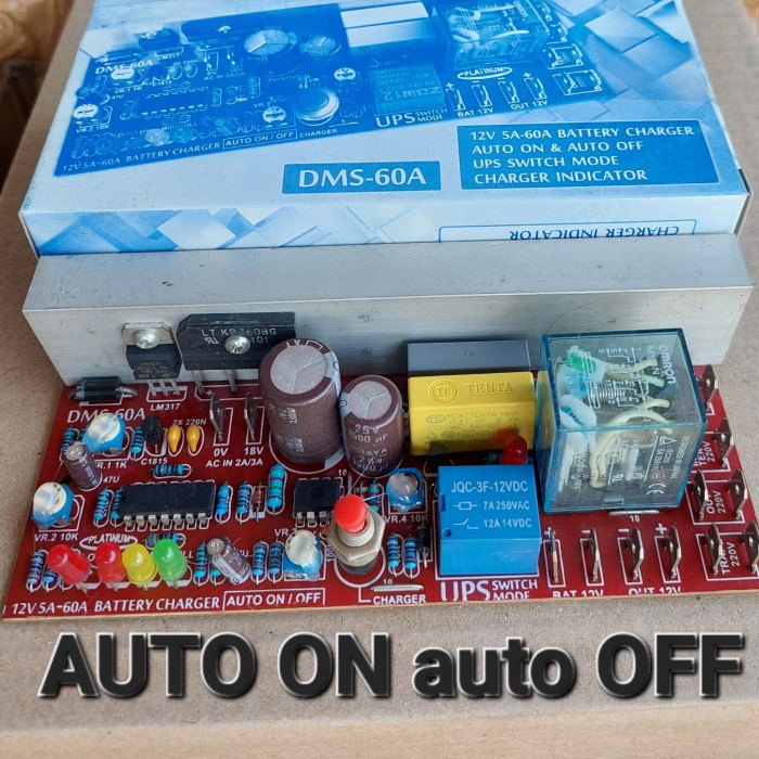 Jual modul kit pcb charger carger casan aki 12v 12 volt dms 60a dms60a ...