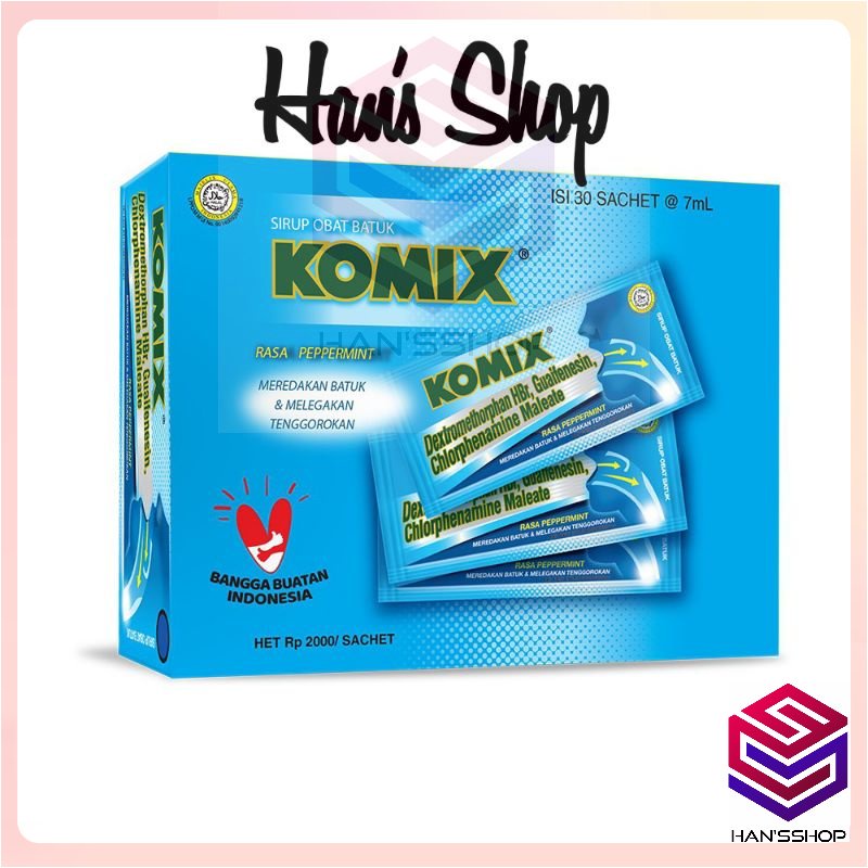 Jual KOMIX Peppermint 1 Box Isi 30 Sachet | Shopee Indonesia