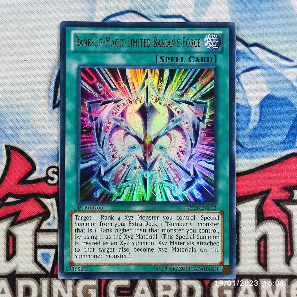 Jual yugioh rank up magic limited barian's force YS13 ultra rare 1st ...