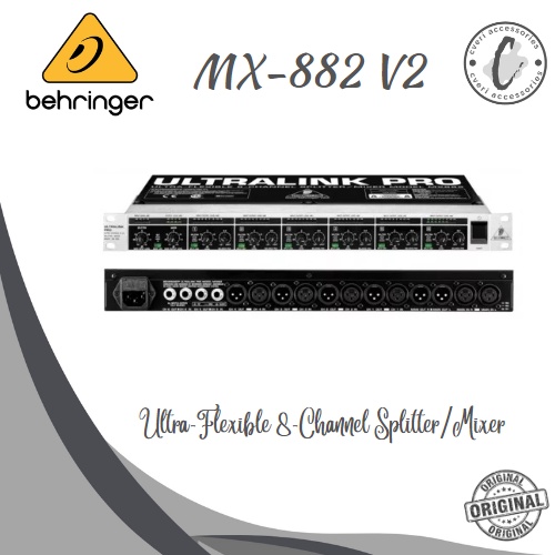 Jual BEHRINGER MX882 V2 Ultra Flexible 8 Channel Splitter/Mixer ...
