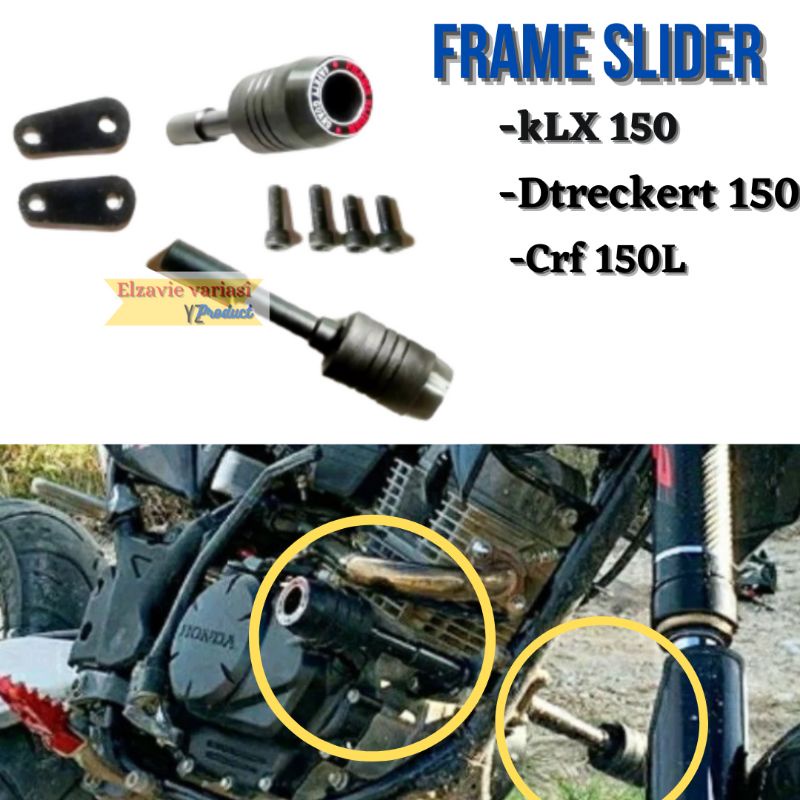 Jual frame slider klx 150 Dtreckert dan crf150L | Shopee Indonesia
