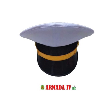 Jual Topi Pet Pelayaran TARUNA Putih List Kuning | Shopee Indonesia